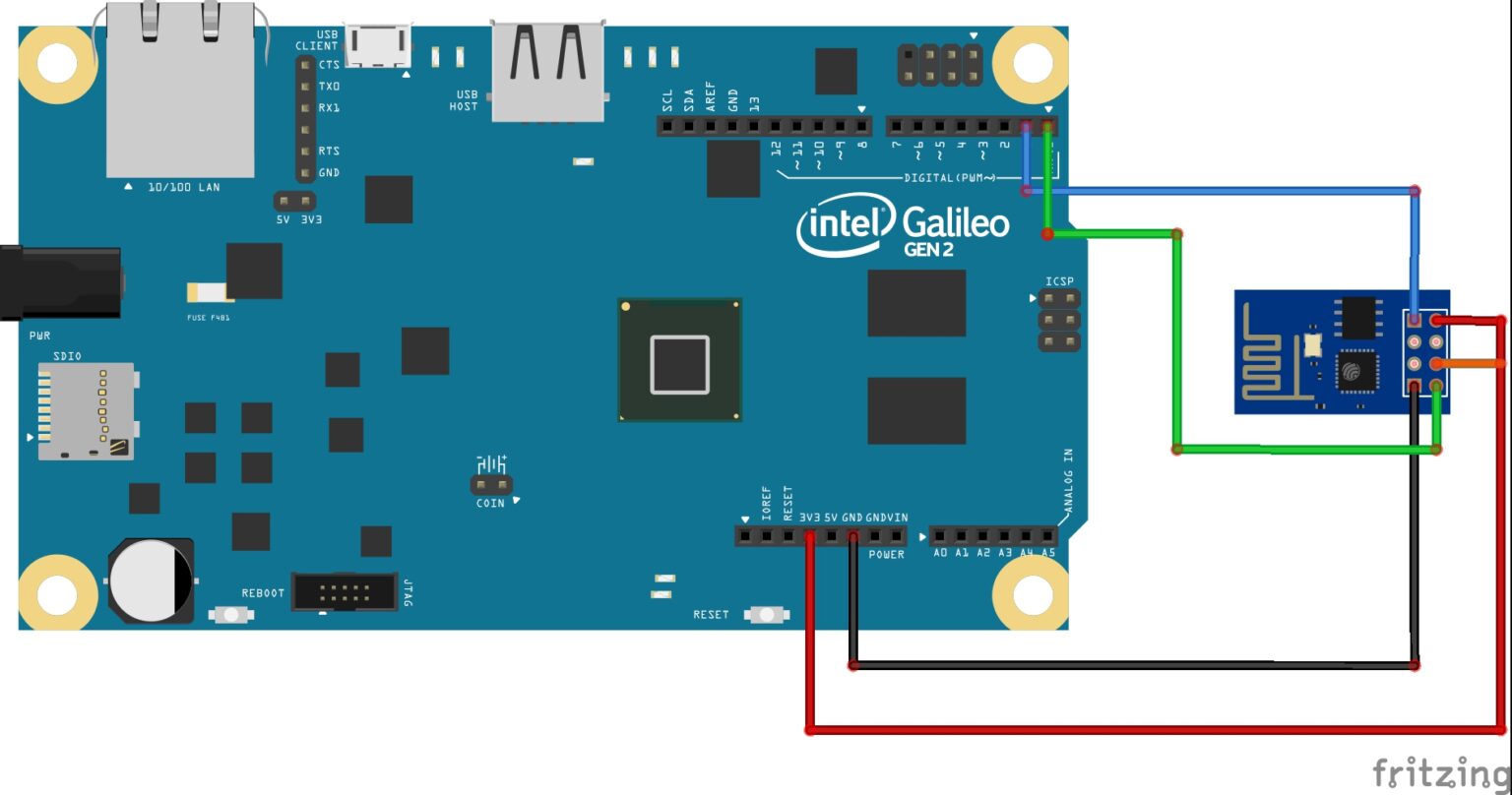 Using Intel® Galileo Gen 2 with ESP8266-01 and Blynk - IoT for Geeks